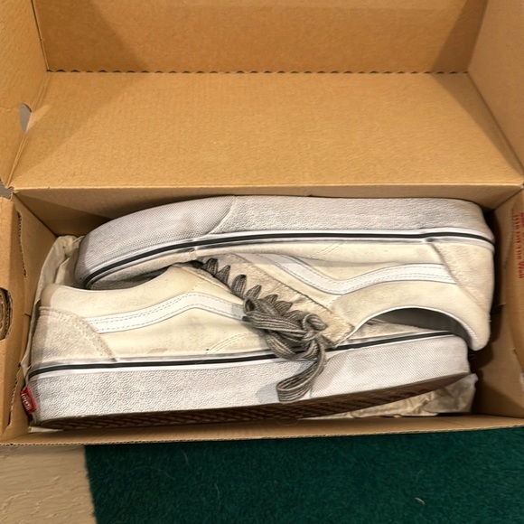 Vans | Shoes | Vans Old Skool Stressed White | Poshmark